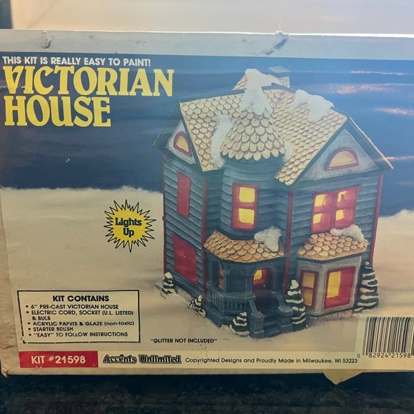 Art | Wee Crafts Christmas Village Santas Toyland Ready To Paint | Poshmark